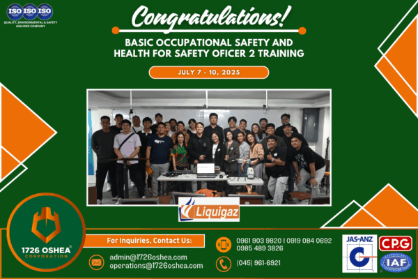 Basic Occupational Safety and Health Training for Safety Officer 2 ...